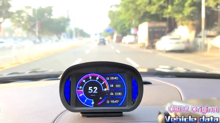 OBD2 สมาร์ทเกจ Smart Gauge Digital Meter/Display P2 + GPS+Inclinometer ...