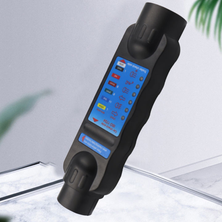 Wiring Circuit Tester Connector 7-Pin RV Connector Tester Plug Tool 12V ...