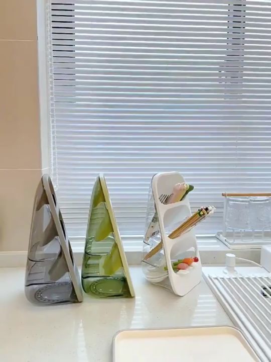 2Colors Counter Caddy Utensil Holder Cutlery Cage Storage Kitchen Desk ...