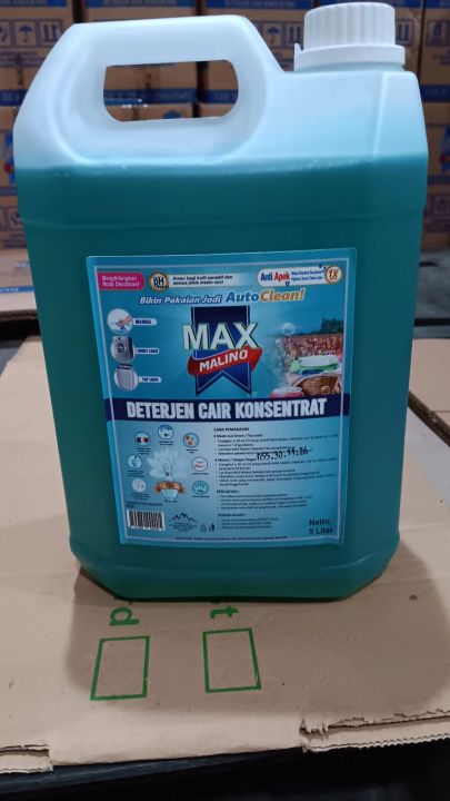 max malino detergen cair konsentrat gen 5 LITER | Lazada Indonesia