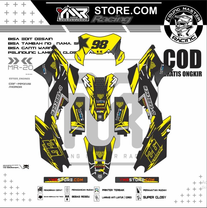 Premium Decal full body all motor | Lazada Indonesia