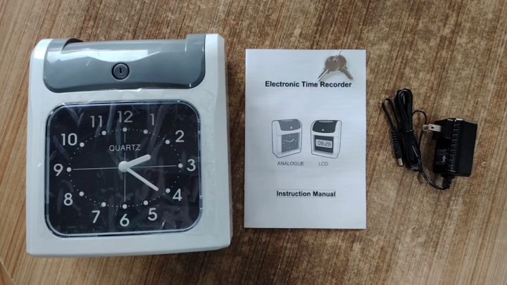 Timecard Electronic Employee Time Clock Recorder Attendance Time Card ...