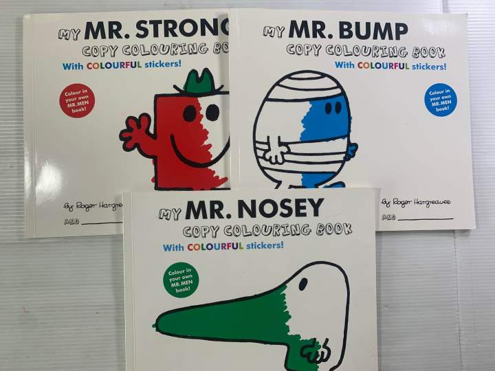 My Mr. Copy Colouring Book with colorful stickers by Roger Hargreaves ...