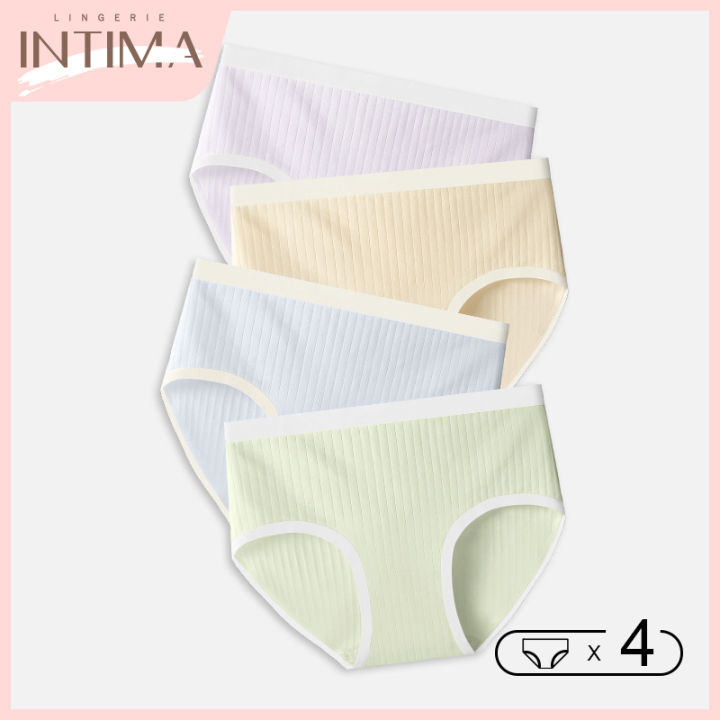 INTIMA 4 unit kelas A seluar dalam kapas mudah satu warna tinggi ...