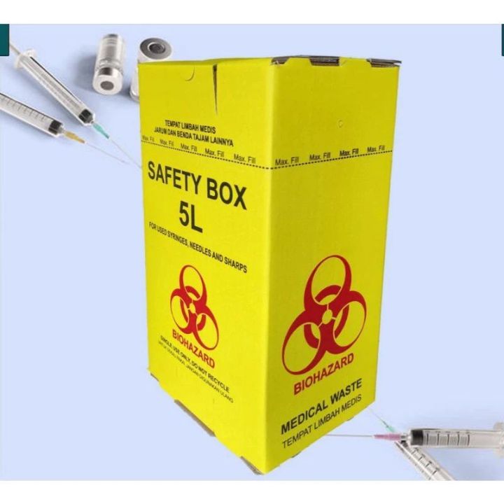 safety box medis 5 liter safety box tempat sampah 8 liter medis safety ...