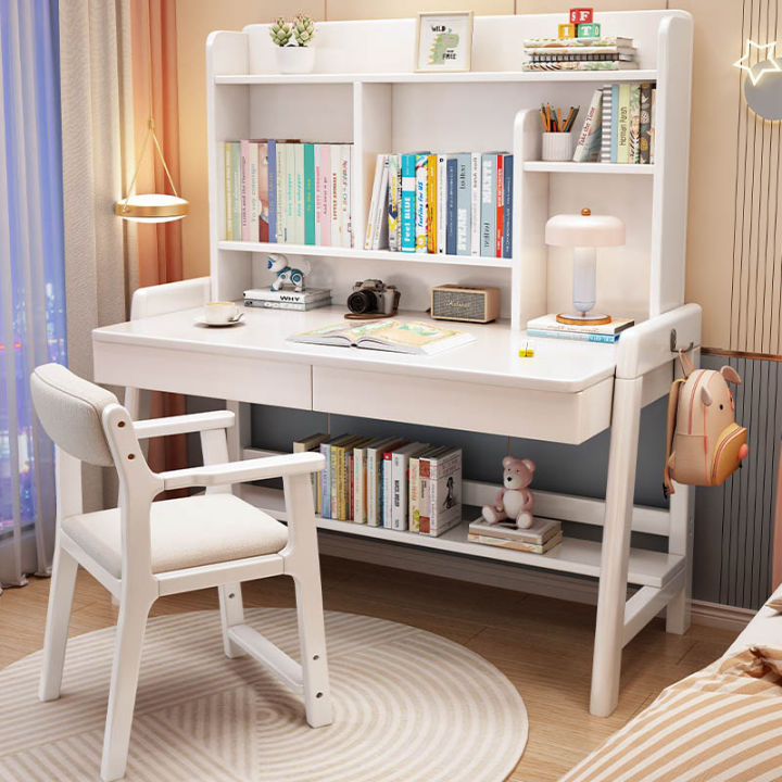 Adjustable Solid Wood Children's Desk Minimalist Home Computer Desk ...