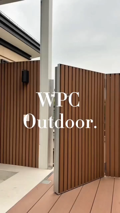 WPC Outdoor Wood Panel Kisi Kisi WallPanel Outdoor Dinding /Pagar /Wall ...