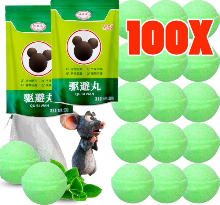 100pcs Powerful Rat Mouse Repellent Ball / Pests Mice Rodent Pills ...