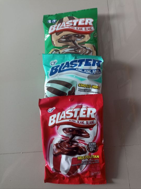blaster candy permen isian coklat mint 50 pcs | Lazada Indonesia