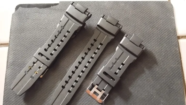 TALI STRAP JAM CASIO GRB100 / GRB-100 / GRB 100 RUBBER STRAP | Lazada ...