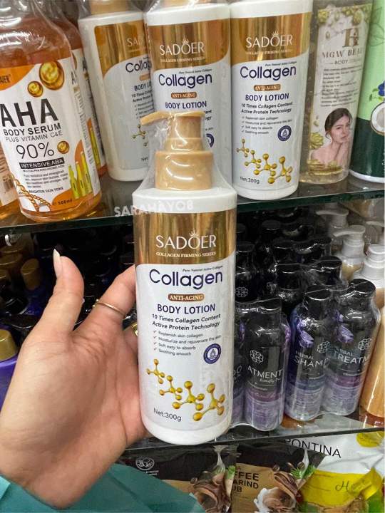 Sadoer Collagen Anti-wrinkle Body Lotion 300ml. โลชั่นคอลลาเจน | Lazada.co.th