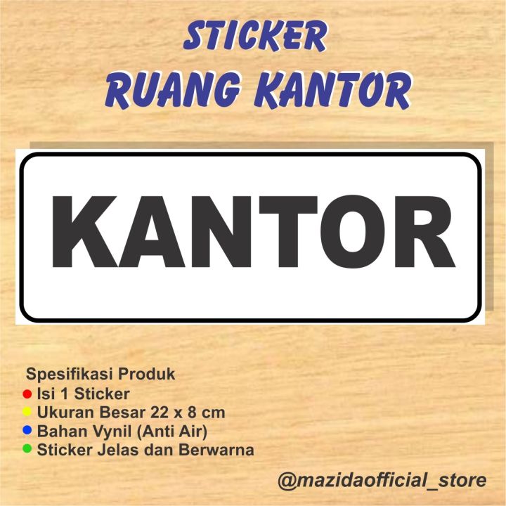 Sticker Kantor Office Nama Kantor | Lazada Indonesia