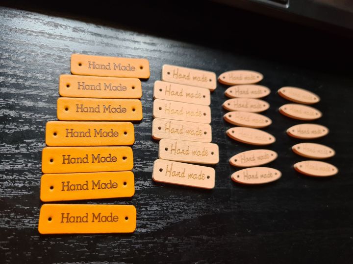 Leather and Wooden Handmade Label Tag for Crochet Bag & Purse Handmade ...