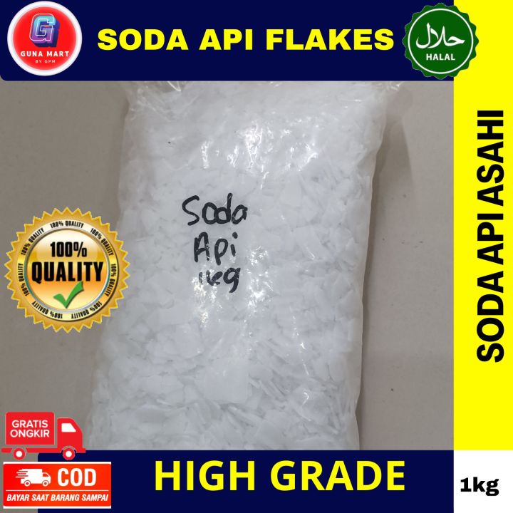 soda api 1kg/ caustic soda flakes /naOH | Lazada Indonesia