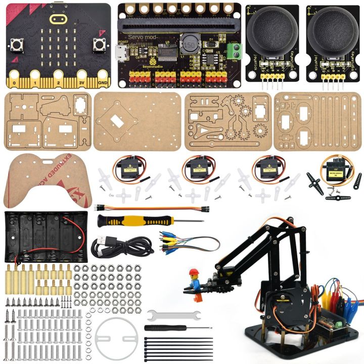 Keyestudio Robot Arm Microbit Learning Kit With Microbit Board For BBC ...