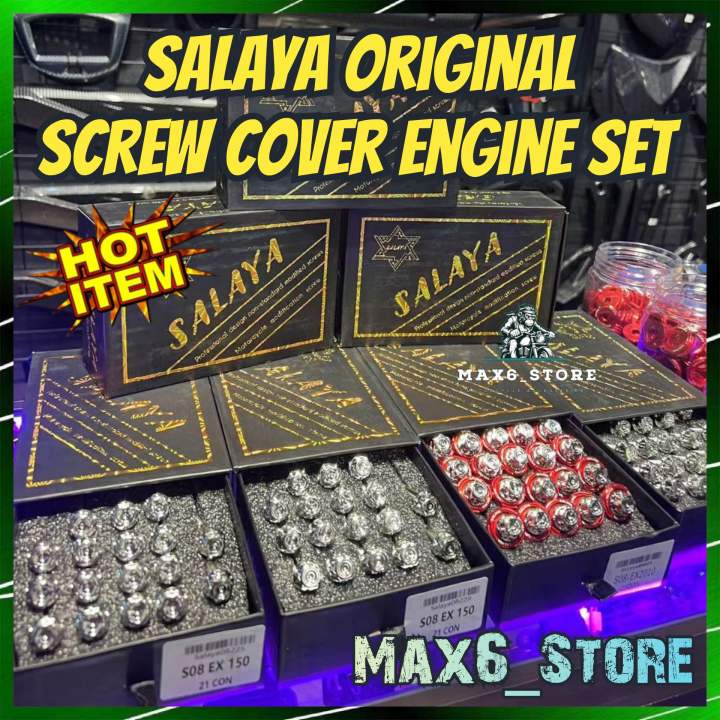 SALAYA SCREW CASING ENGINE FULL SET STAINLESS STEEL YAMAHA NVX Y15ZR ...