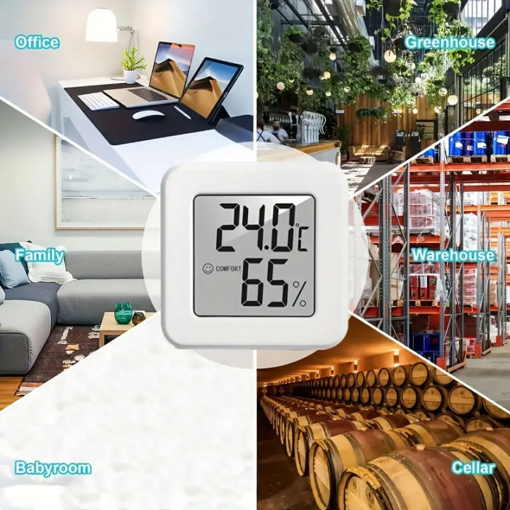 Indoor Mini Temperature and Humidity Meter, Bedroom Temperature Meter ...