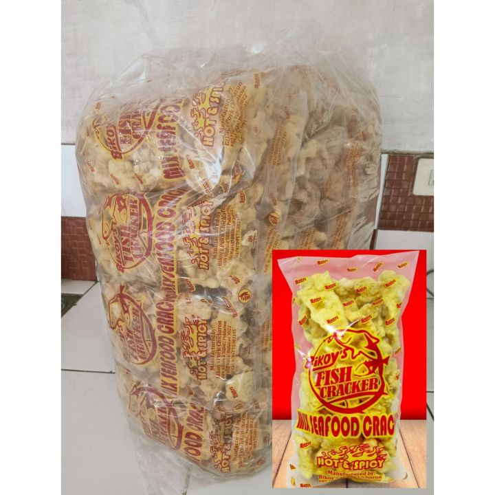 Bikoys Pork Chicharon,Fish Cracker,Mixed Seafoods flavored,slightly hot ...