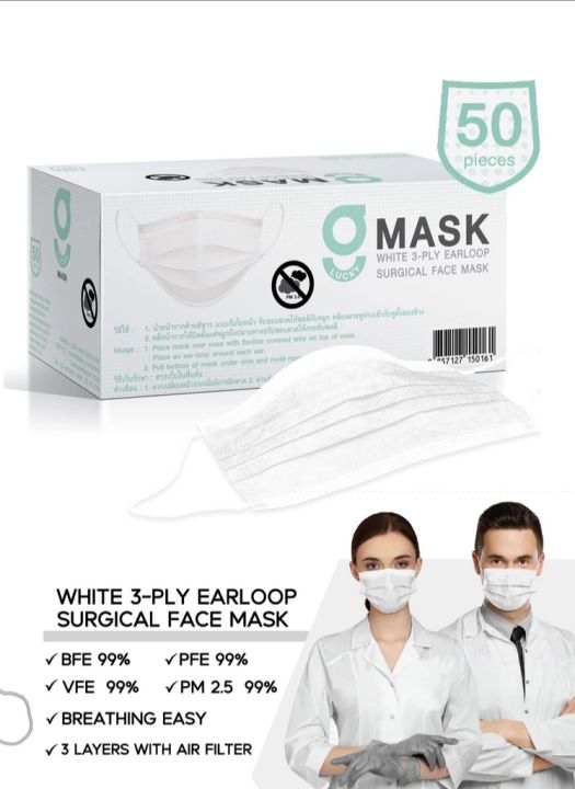 G LUCKY MASK หน้ากากอนามัยทางการแพทย์ ระดับ 2 Sugical Level 2 Face Mask ...