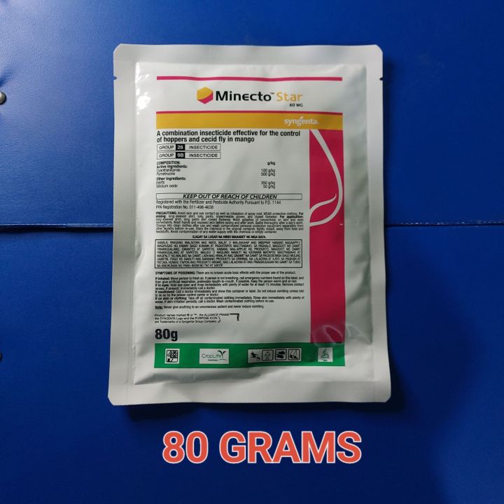 MINECTO STAR 60WG (80 GRAMS) INSECTICIDE BY SYNGENTA | Lazada PH