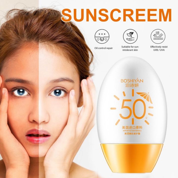 Sunscreen for face SPF 50 whitening Solar sun block for face and body ...