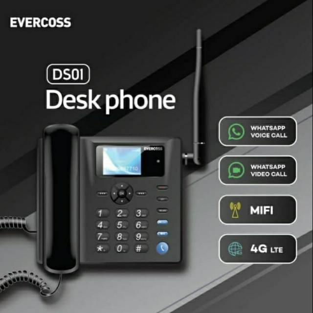 Evercoss desk phone DS01 Garansi Resmi | Lazada Indonesia