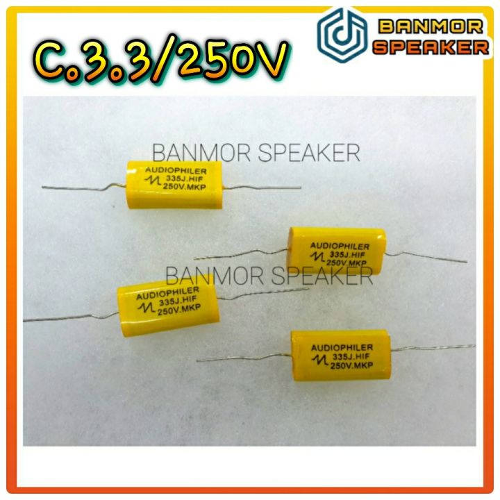 ** ราคาต่อ1ตัว** คาปาซิเตอร์ capacitor C 3.3 uF ไมโครฟารัด / 250V ตัด ...