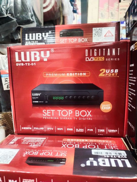 SET TOP BOX(STB) MREK LUBY TV ANALOG KE DIGITAL LUBY | Lazada Indonesia