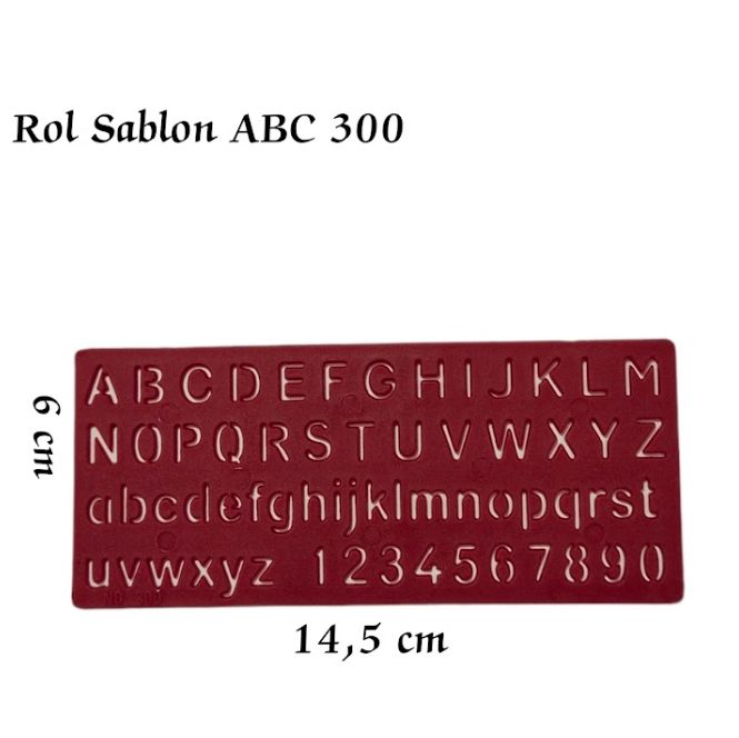 1 buah penggaris sablon angka huruf 14,5 x 6 cm | Lazada Indonesia