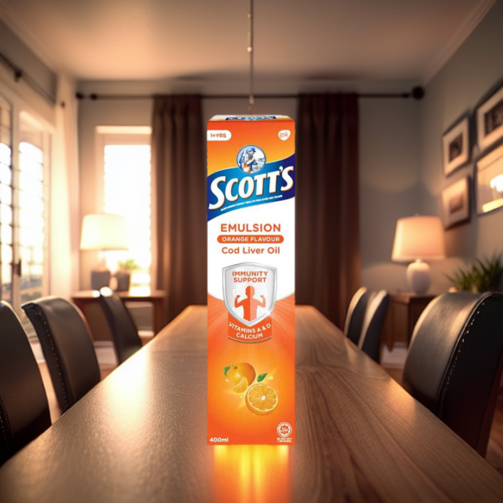 Scott's Emulsion Cod Liver Oil, Omega 3 fatty acid DHA, Children ...