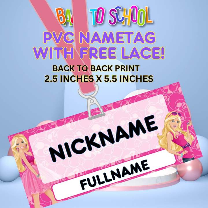 PVC LAMINATED NAMETAG 2.5x 5.7 inches back to back print | Lazada PH