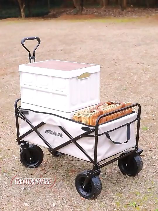 Outdoor foldable trolleys cart beach camping tool carts free ...