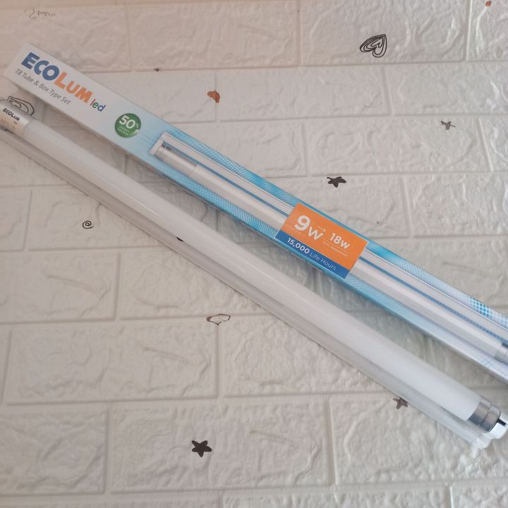 Ecolum,led light,t8 tube & box type set,9wtts,18wtts | Lazada PH