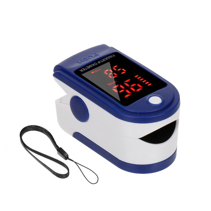 Fingertip Pulse Oximeter Blood Oxygen Saturation & Heart Rate Monitor 2 ...