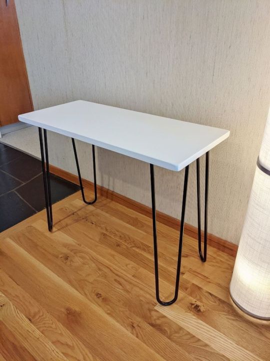 SET MEJA BELAJAR Laptop Minimalis Kerja Makan Tamu Kantor Tv hairpin ...