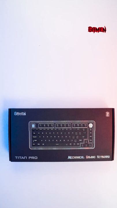 GAMEN Titan Pro Keyboard Mekanik Transparan dengan RGB Light dan Knob ...