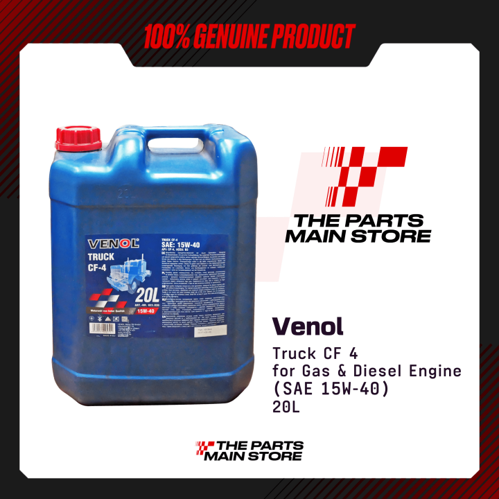 VENOL MOTOR OIL CONVENTIONAL TRUCK CF-4 FOR DIESEL ENGINE ONLY SAE 15W ...