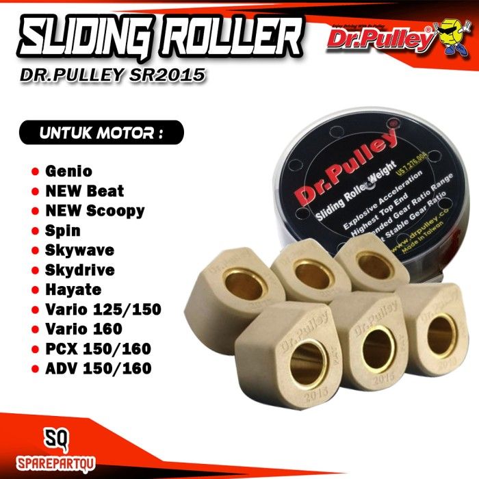 Sliding Roller DrPulley Beat Deluxe New Scoopy Esp Genio Skywave Skydrive | Lazada Indonesia