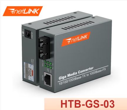 Netlink Gigabit Media Converter 10/100/1000 MBPS HTB-GS-03 /HTB-3100 ...