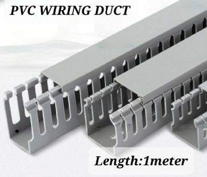 Pvc Wiring Duct/Pvc Open Slot Trunking/Pvc Casing-- panjang 1meter | Lazada