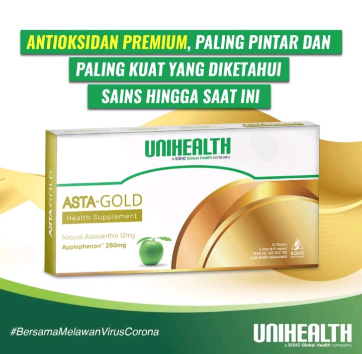 Asta Gold 12 kapsul Unihealth | Lazada Indonesia