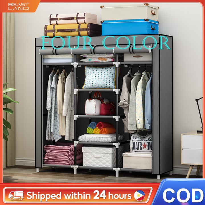 170cm Zipper Wardrobe Cabinet For Clothes Wardrobe Cabinet Clothes
