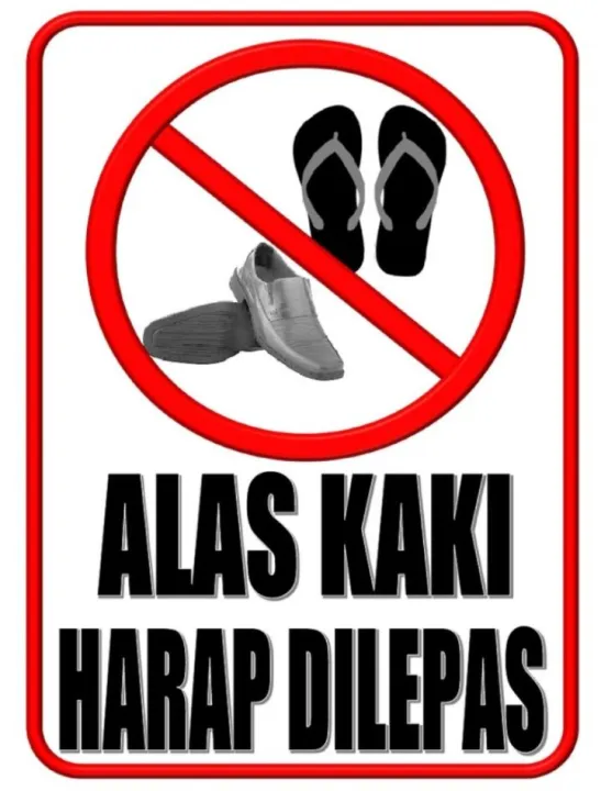 Sticker Alas kaki Harap Dilepas Ukuran Besar 30 × 20 cm | Lazada Indonesia