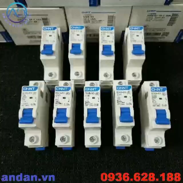 [ Chính hãng ] Aptomat CHINT NXB-63 1P, bộ ngắt mạch CB tép MCB 220V 1P 6A 10A 16A 20A 25A 32A ...