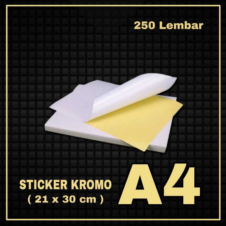 STICKER CHROMO A4 ISI 250 LEMBAR | Lazada Indonesia