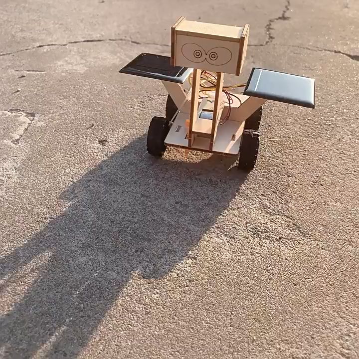 Mainan Rakitan Puzzle Robot Kayu Tenaga Surya Diy Puzzle Untuk Edukasi ...