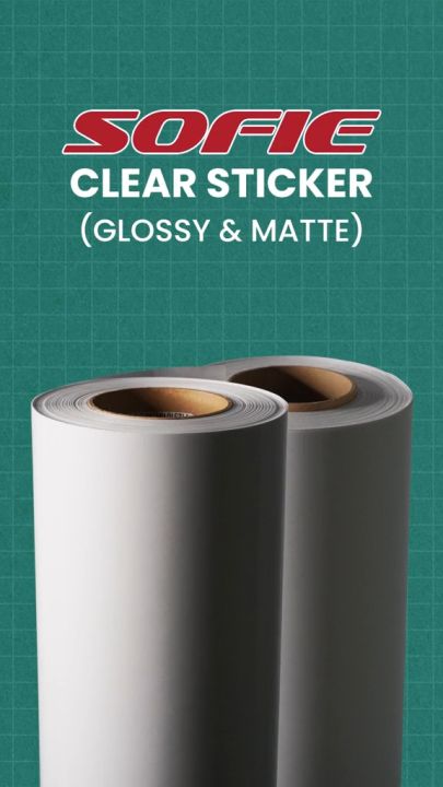 KGS SOFIE Permanent Clear Sticker Glossy /Matte 164ft x 4.5ft for Glass ...