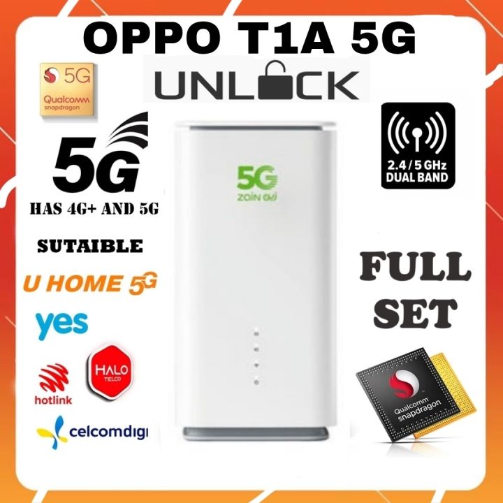 OPPO T1A CPE 5G Dual Wifi Mode NSA/SA WIFI 6 Router Modem | Lazada
