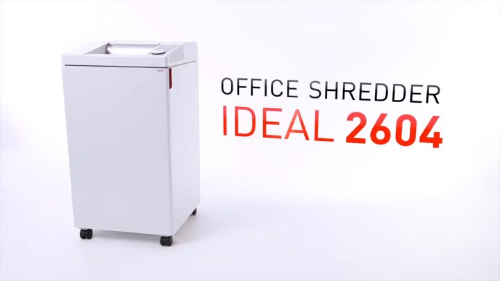 IDEAL 2604 S 4mm Non Stop Heavy Duty Paper Shredder (Straight Cut) - 32 ...