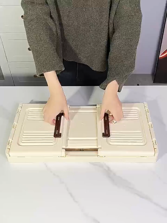 Hisoa 50-80cm Plastic Folding Storage Cabinet Organizer Foldable ...